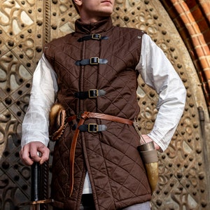 Medieval Knight Gambeson With or Without Sleeves (detachable), Middle ...