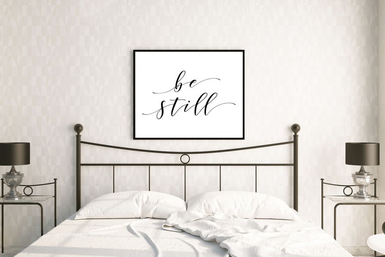 PRINTABLE Be Still Poster Printable - Etsy Ireland