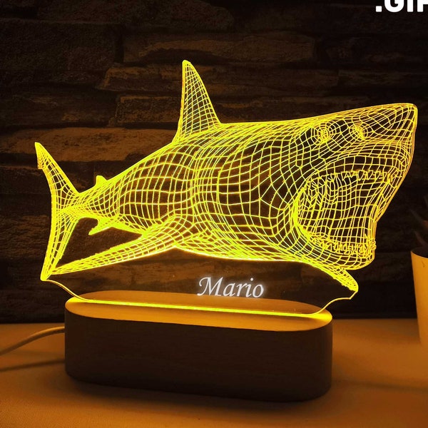 Shark Lamp - Etsy