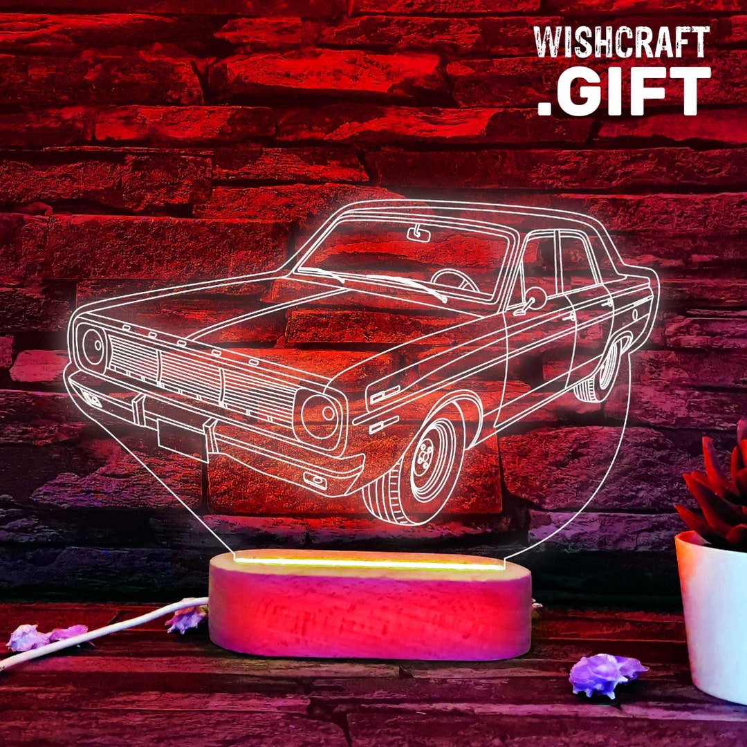 Classic Car LED Lamp: 3D Illusion, Color Changing, Car Lover Gift - Etsy