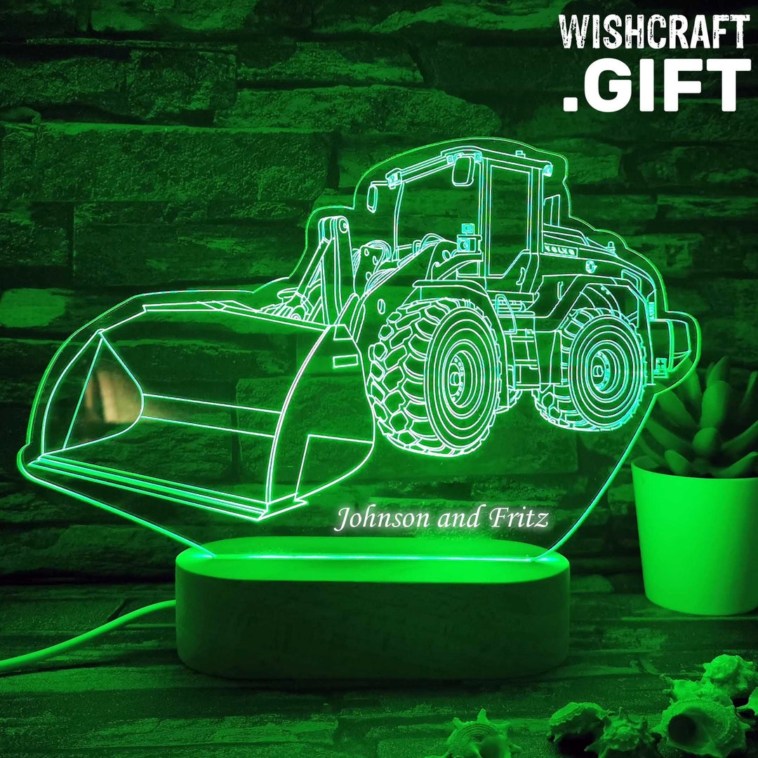 Excavator LED Lamp: Construction Gift, Man Cave Decor - Etsy