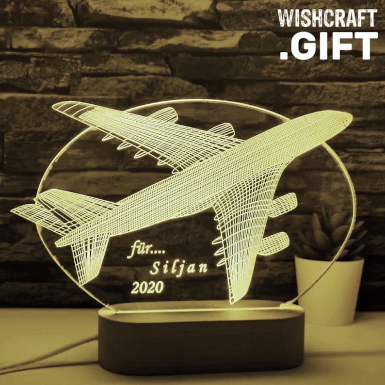 Plane LED Lamp: Airbus Night Light, Pilot Gift - Etsy