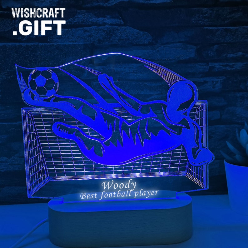 Goalkeeper Soccer Player Gift Goalkeeper Gift Football LED - Etsy