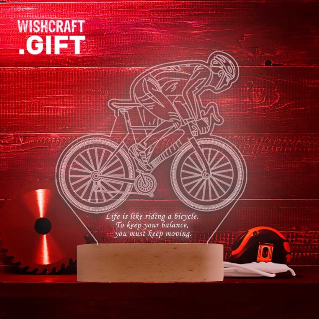 Customizable Bicycle LED Lamp: Adventurer Gift - Etsy