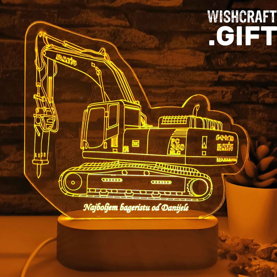 Excavator Gift Gift for Excavator Operator Excavator LED | Etsy