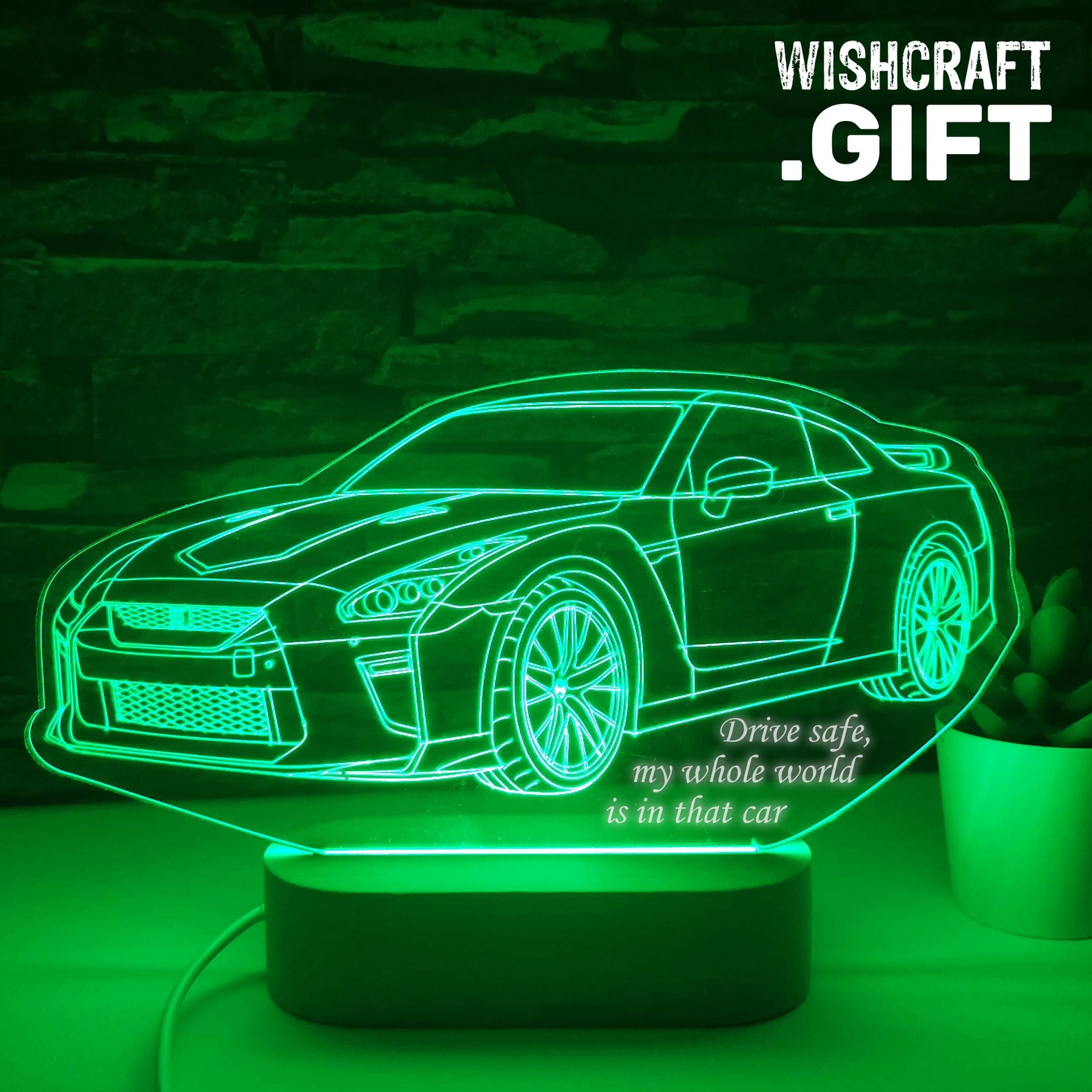 Nissan GTR Led Lamp 3D Nissan Sport Car Night Light Gift for | Etsy