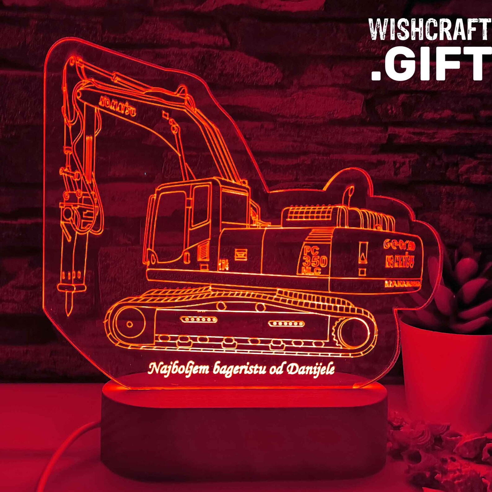 Excavator Gift Gift for Excavator Operator Excavator LED - Etsy