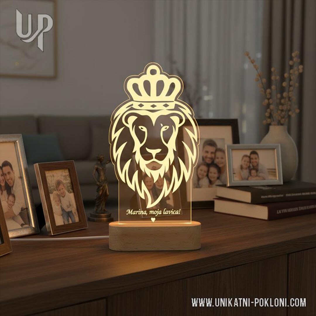 Lion LED Lamp: Color Changing Night Light, Leo Zodiac Gift - Etsy