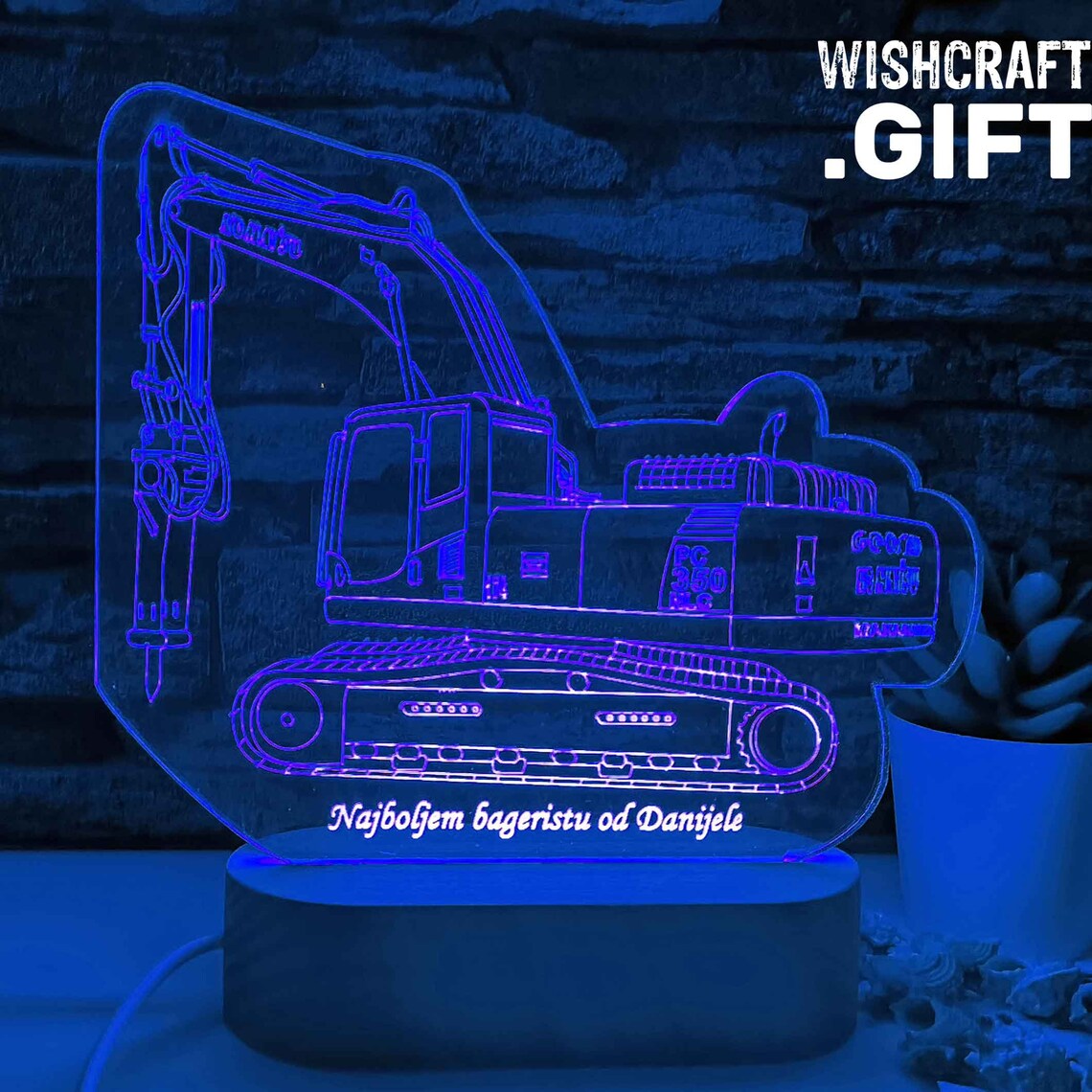 Excavator Gift Gift for Excavator Operator Excavator LED - Etsy