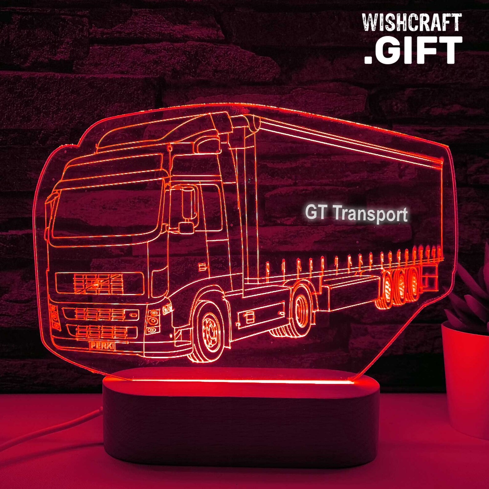 Truck, Led Lamp, Truck Lover Gift, Gift for Him, Truck Driver Gift ...