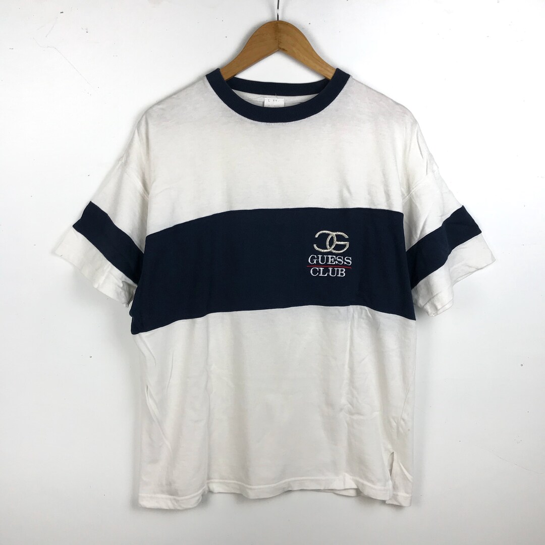 Vintage 90s GUESS CLUB Embroidered Small Logo Tshirt/90s - Etsy