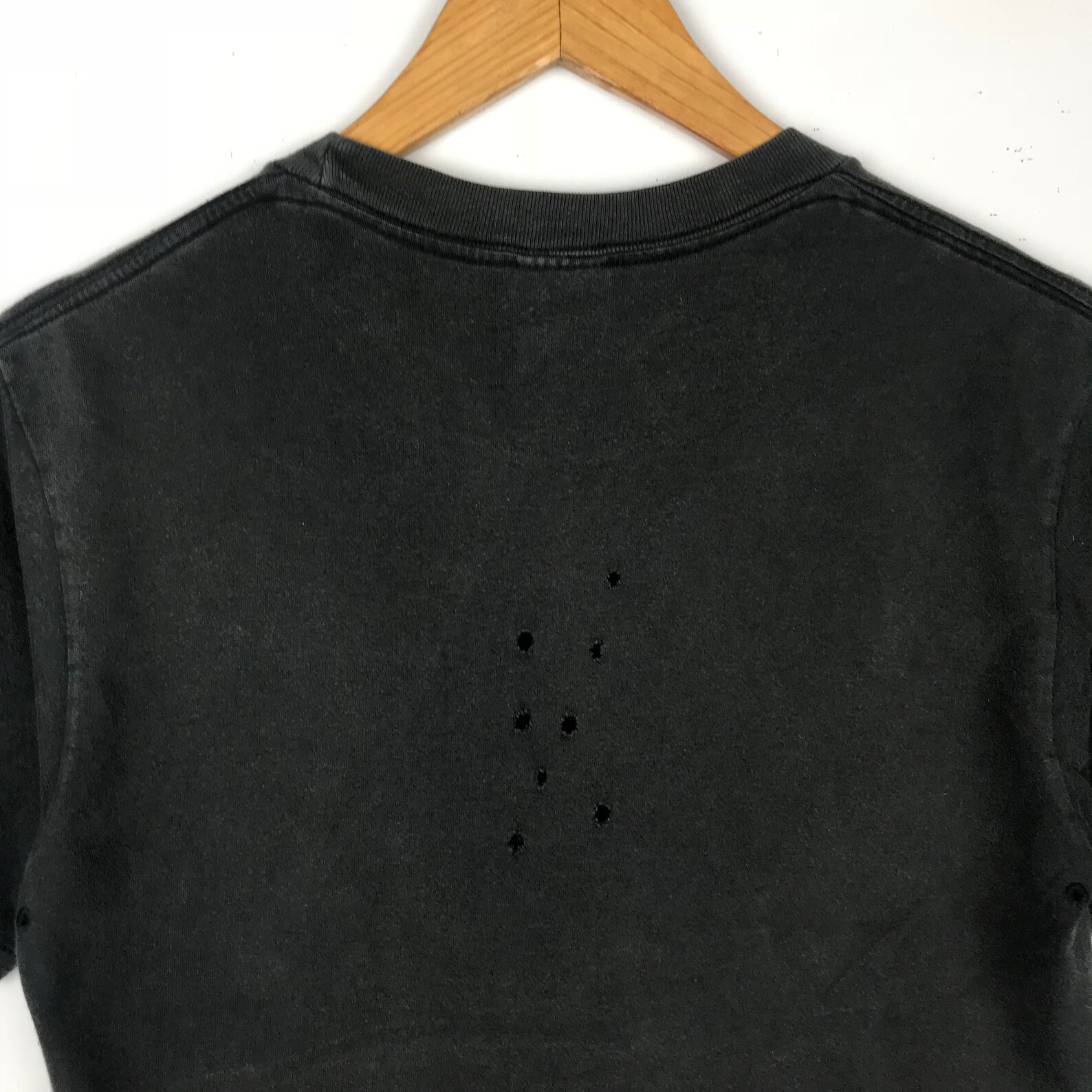 Rare!! NUMBER NINE Crest Shield Bullet Hole T Shirt Japanese Brand ...