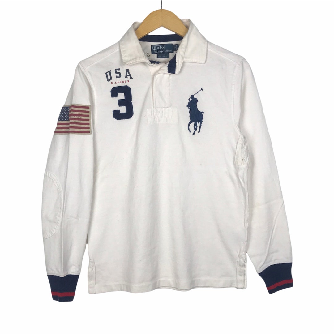 Vintage Y2k Polo Ralph Lauren Usa Team Polos / American Flag / White ...