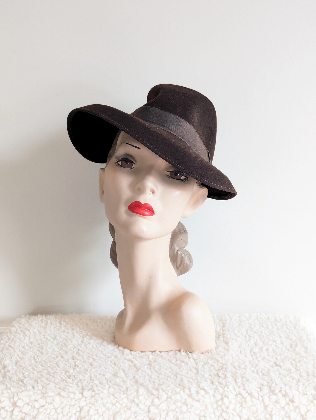 Vintage 1940s Fedora Hat 40s Brown Fedora 1930s Brown Fedora - Etsy