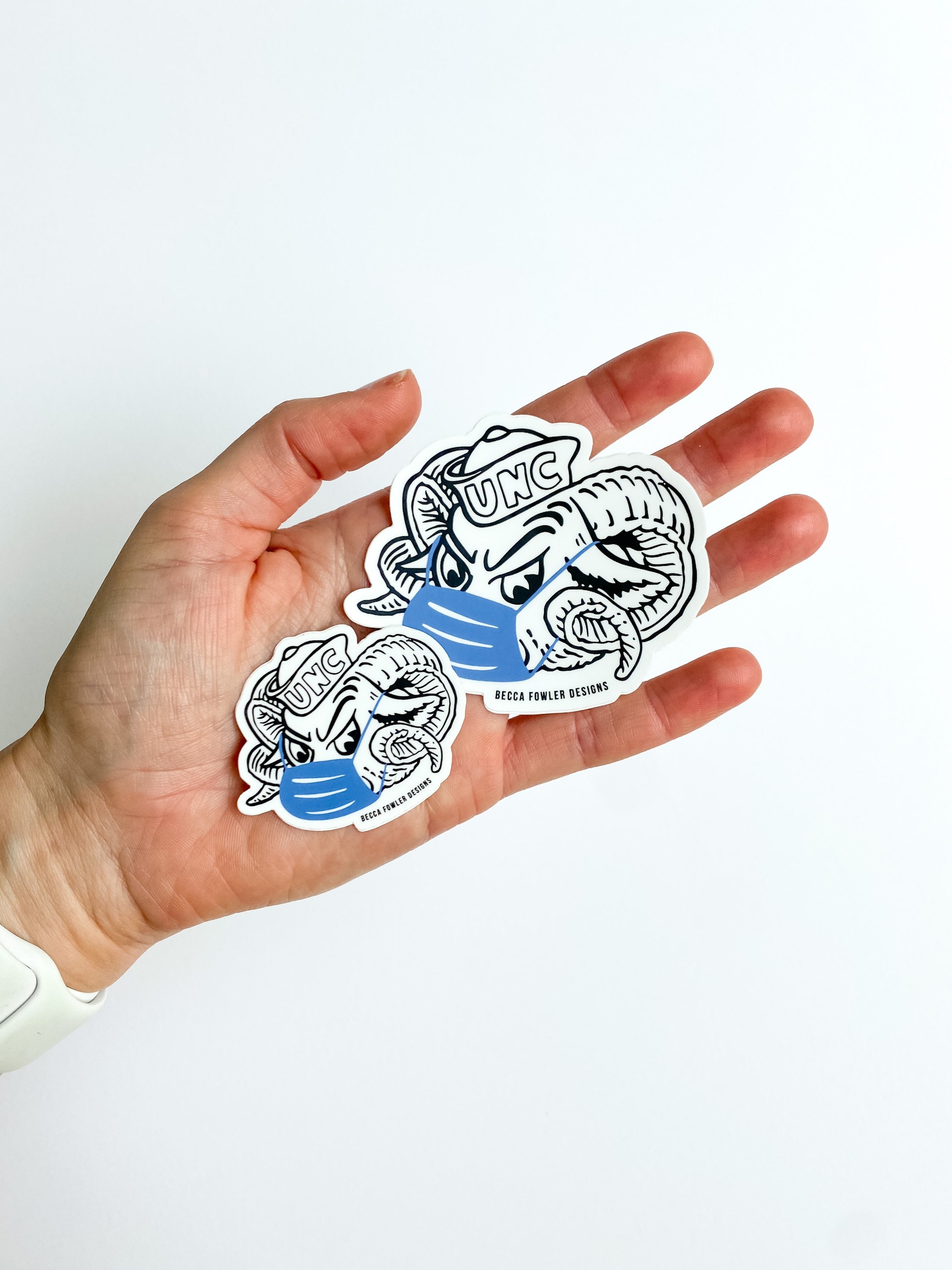 Ramses Sticker Masked Ramses UNC Chapel Hill vinyl | Etsy