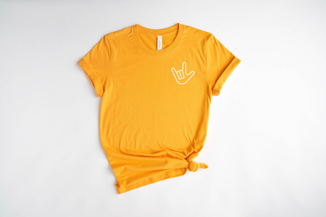 I Love You Hand Tee Shirt | ASL | ILY Sign Language | Gift for ASL ...