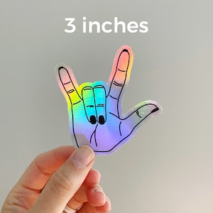 ILY ASL Stickers | Woman's Hand Stickers | ASL | I Love You | Sign ...