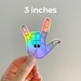 ILY ASL Stickers Woman's Hand Stickers ASL I Love You Sign Language ...