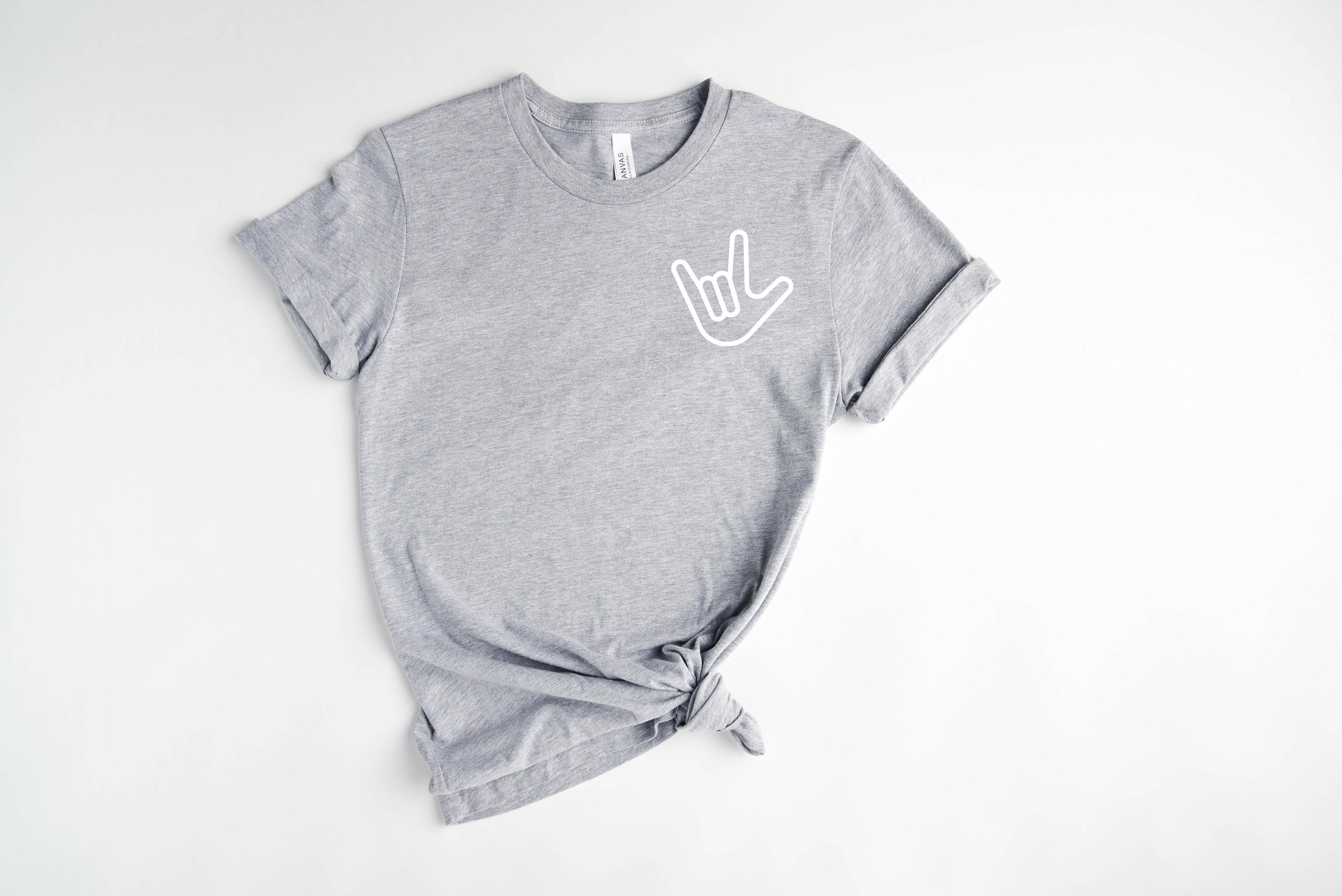 I Love You Hand Tee Shirt | ASL | ILY Sign Language | Gift for ASL ...