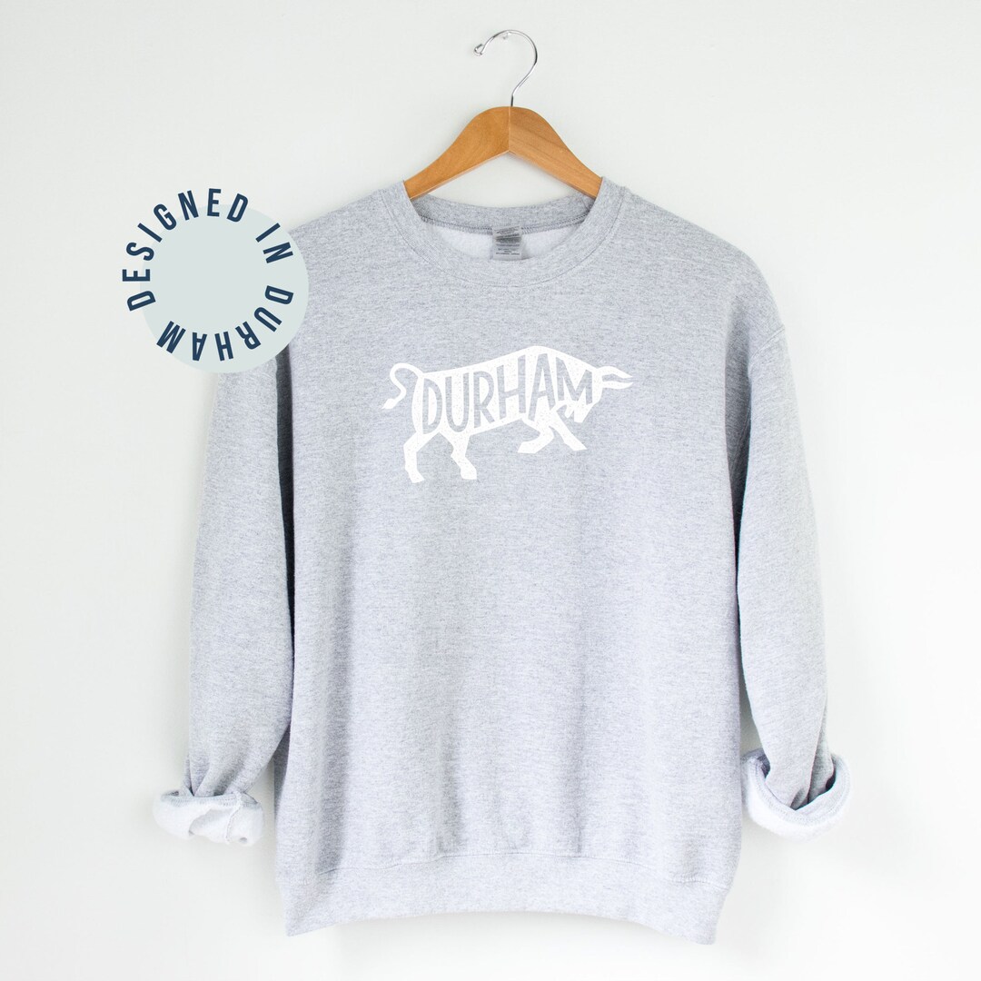 Durham Bulls Sweatshirt | Durham NC Gift | Durham Bull Logo Design - Etsy