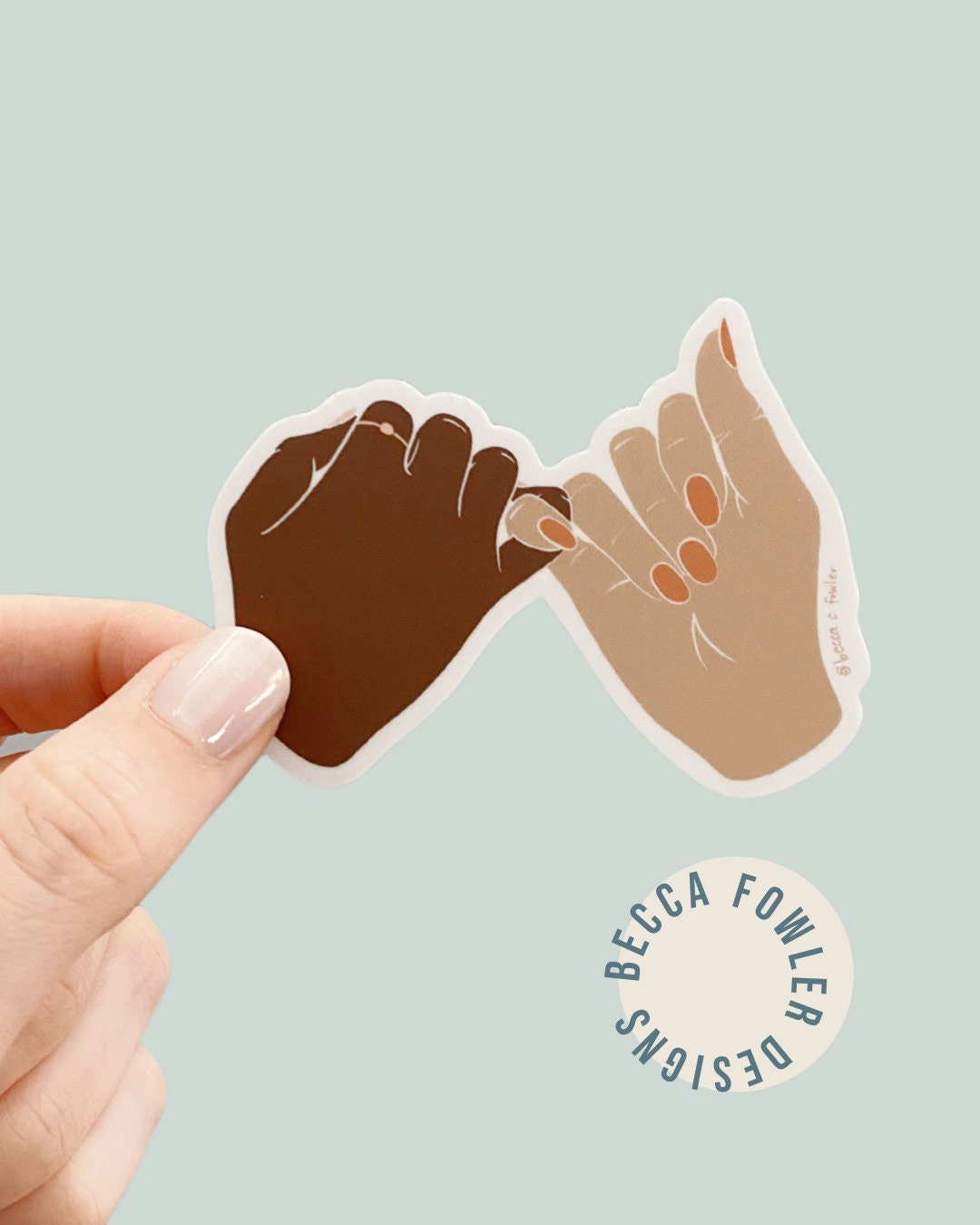 Pinky Promise Sticker | Pinky Swear Art | Pinky Promise Color | Best ...