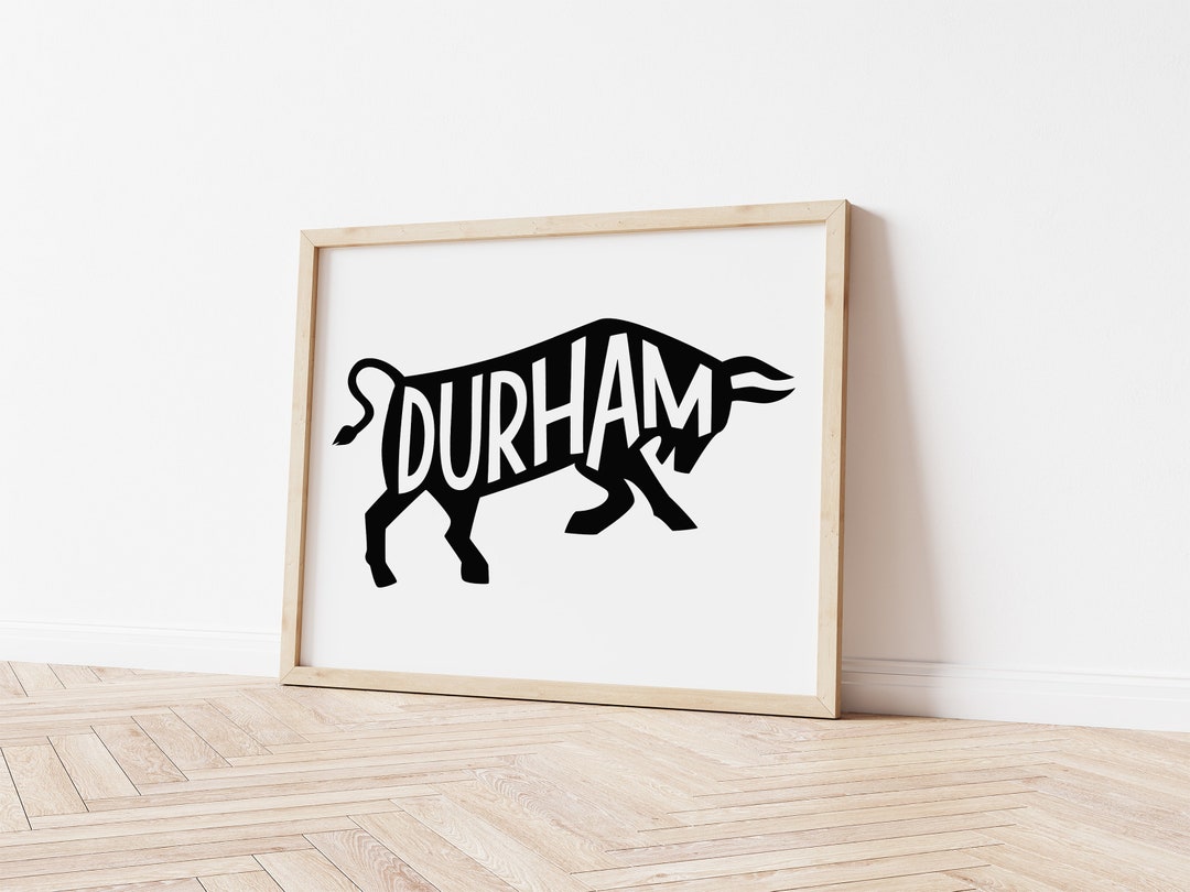 Durham Bull Print Bull City Art 5x7 or 8x10 Fine Art - Etsy