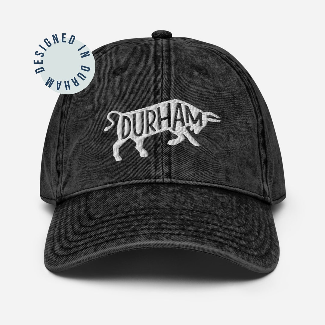 Vintage Durham Bull Baseball Cap | Acid Wash | Bull City Dad Hat - Etsy