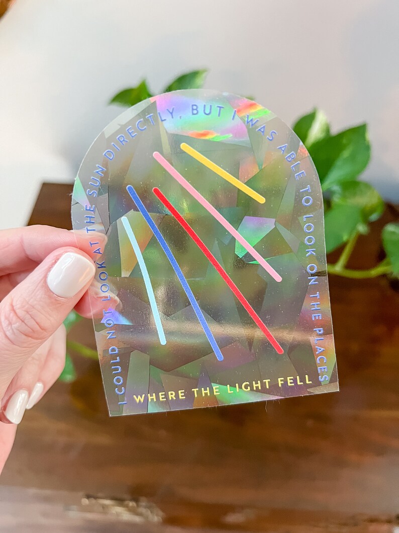 Sun Catcher Sticker Inspirational Quote Encouragement - Etsy