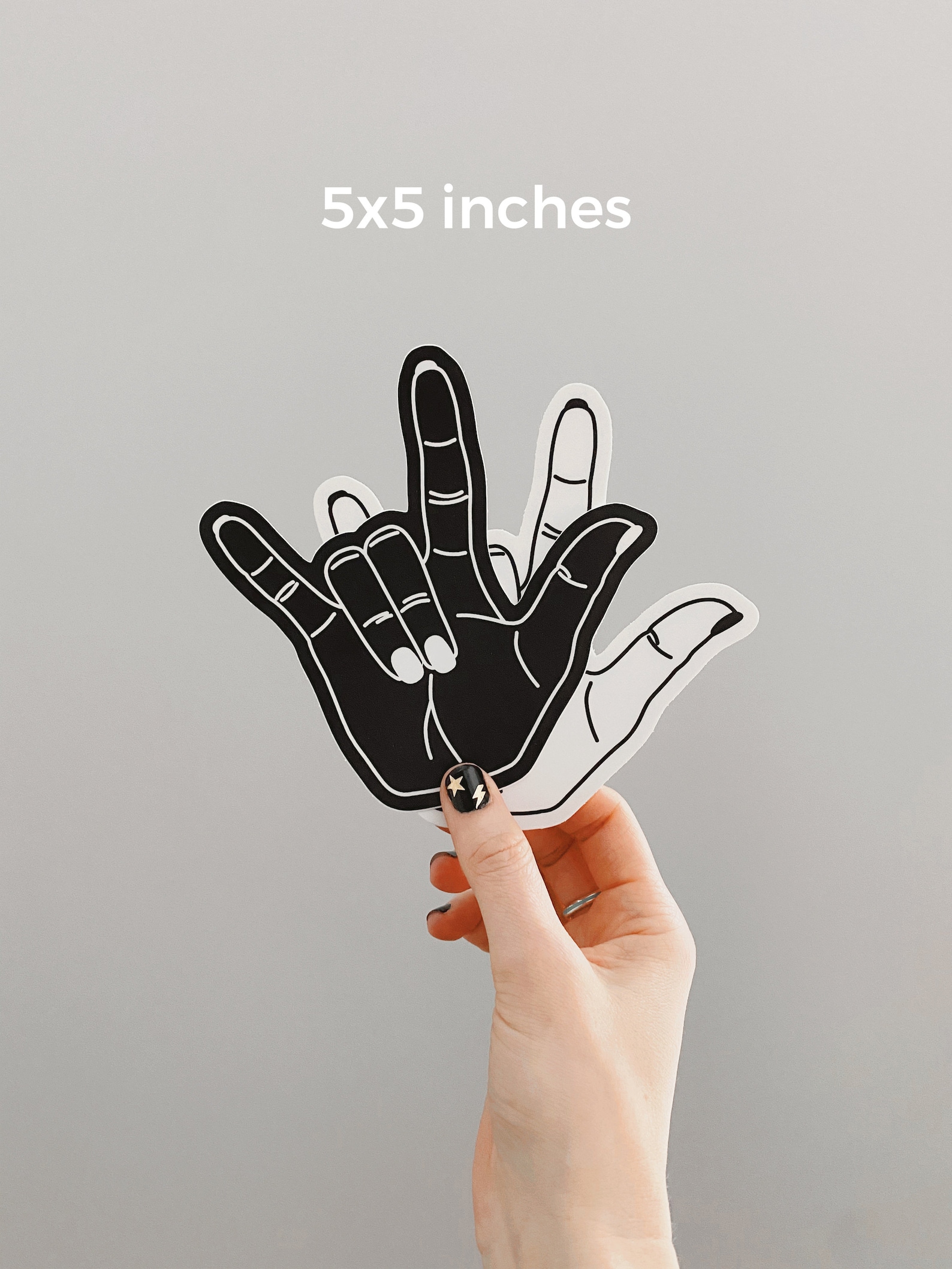 ILY ASL Stickers Woman's Hand Stickers ASL I Love - Etsy