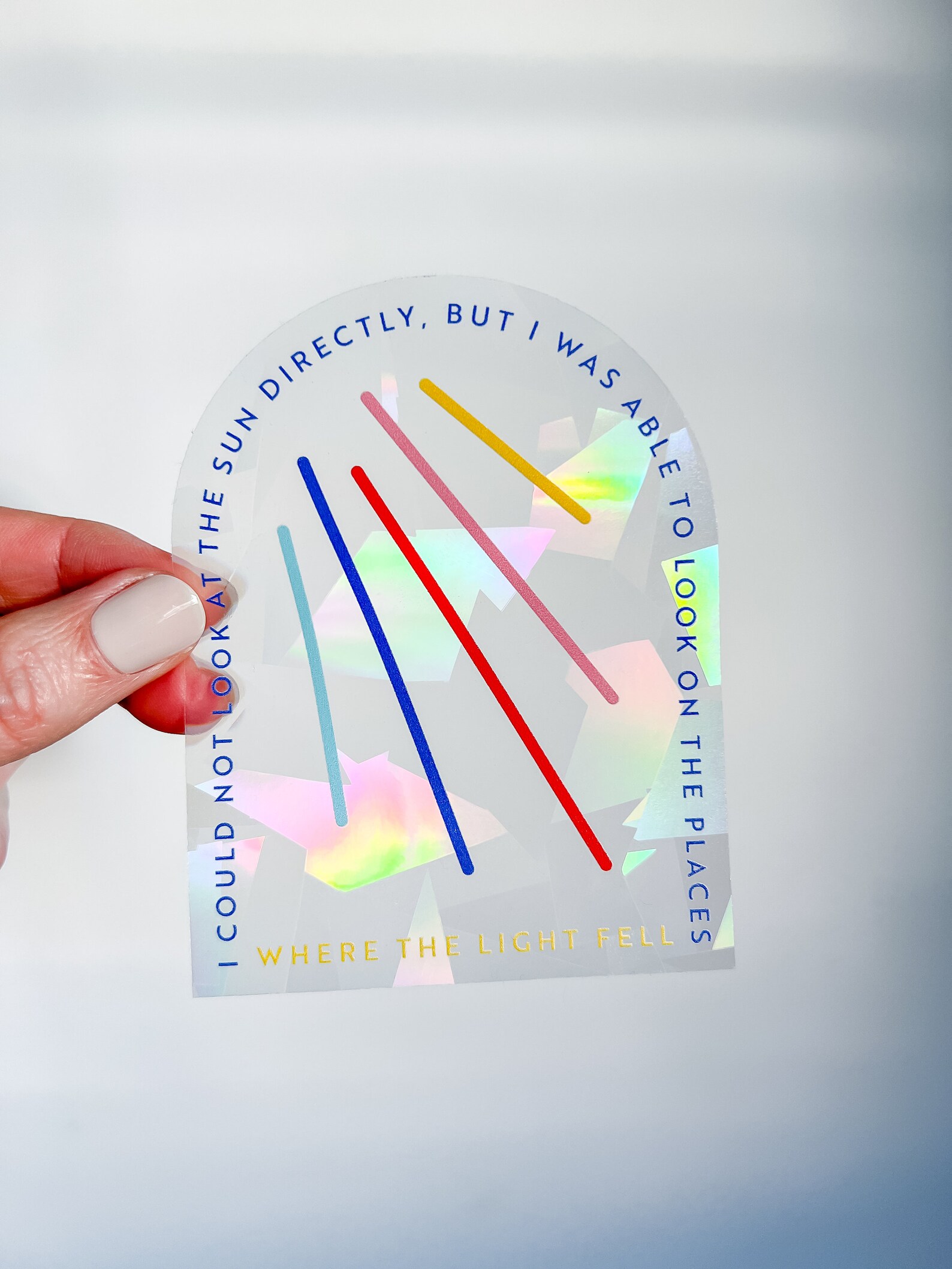 Sun Catcher Sticker Inspirational Quote Encouragement - Etsy