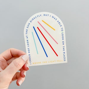 Sun Catcher Sticker | Inspirational Quote | Encouragement | Rainbow ...