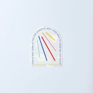 Sun Catcher Sticker | Inspirational Quote | Encouragement | Rainbow ...