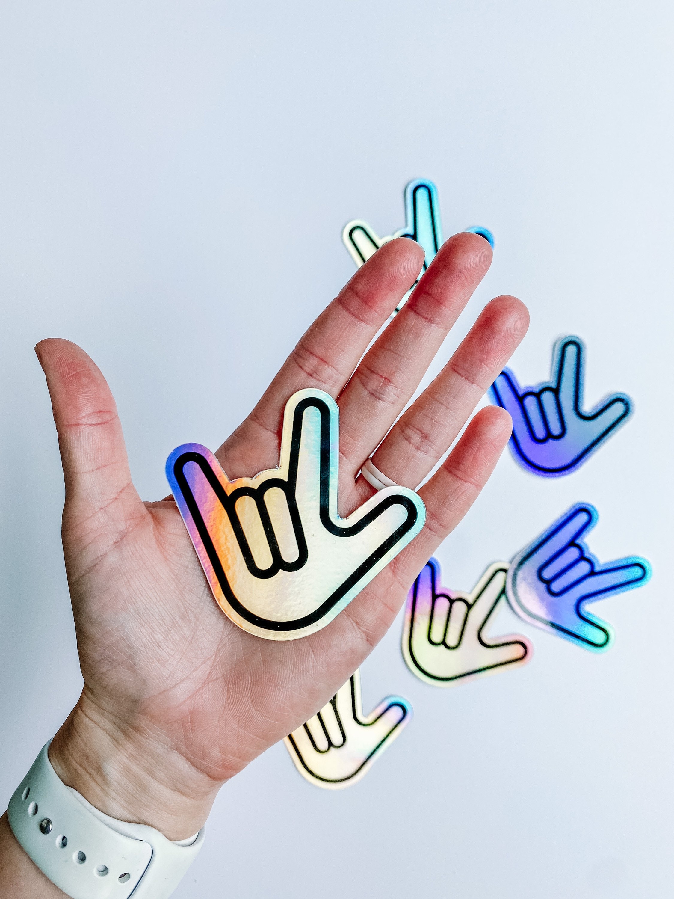 ILY ASL Sticker • I Love You Hand Design Sticker | I Love You Hand ...