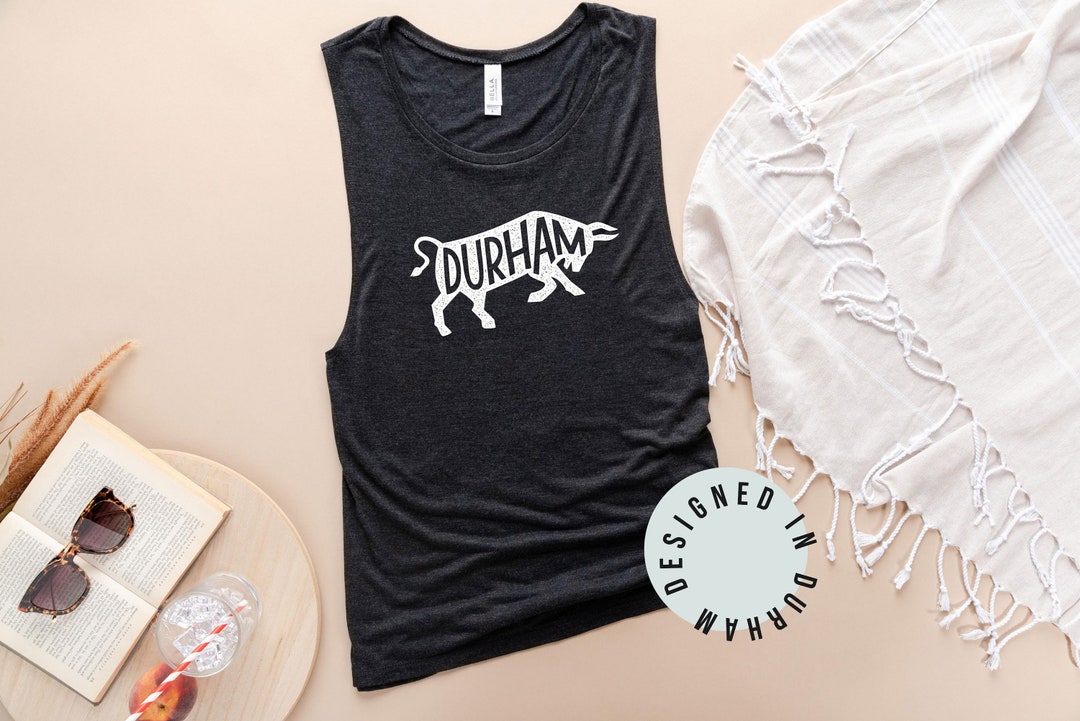 Durham Bulls Tank | Durham Bull Design Tank - Etsy
