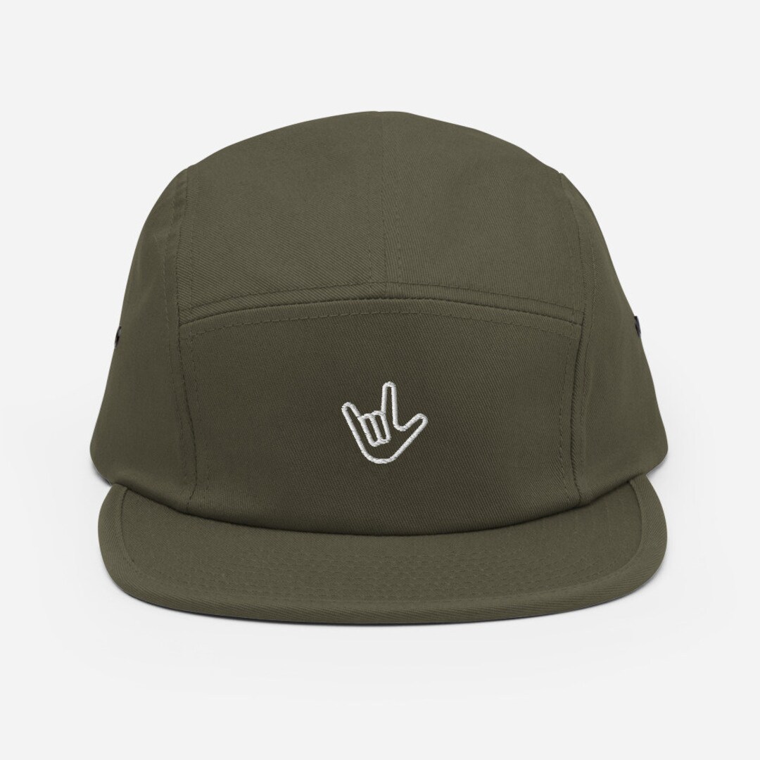 I Love You ASL Five Panel Hat • Love Sign Language • Soft-structured ...