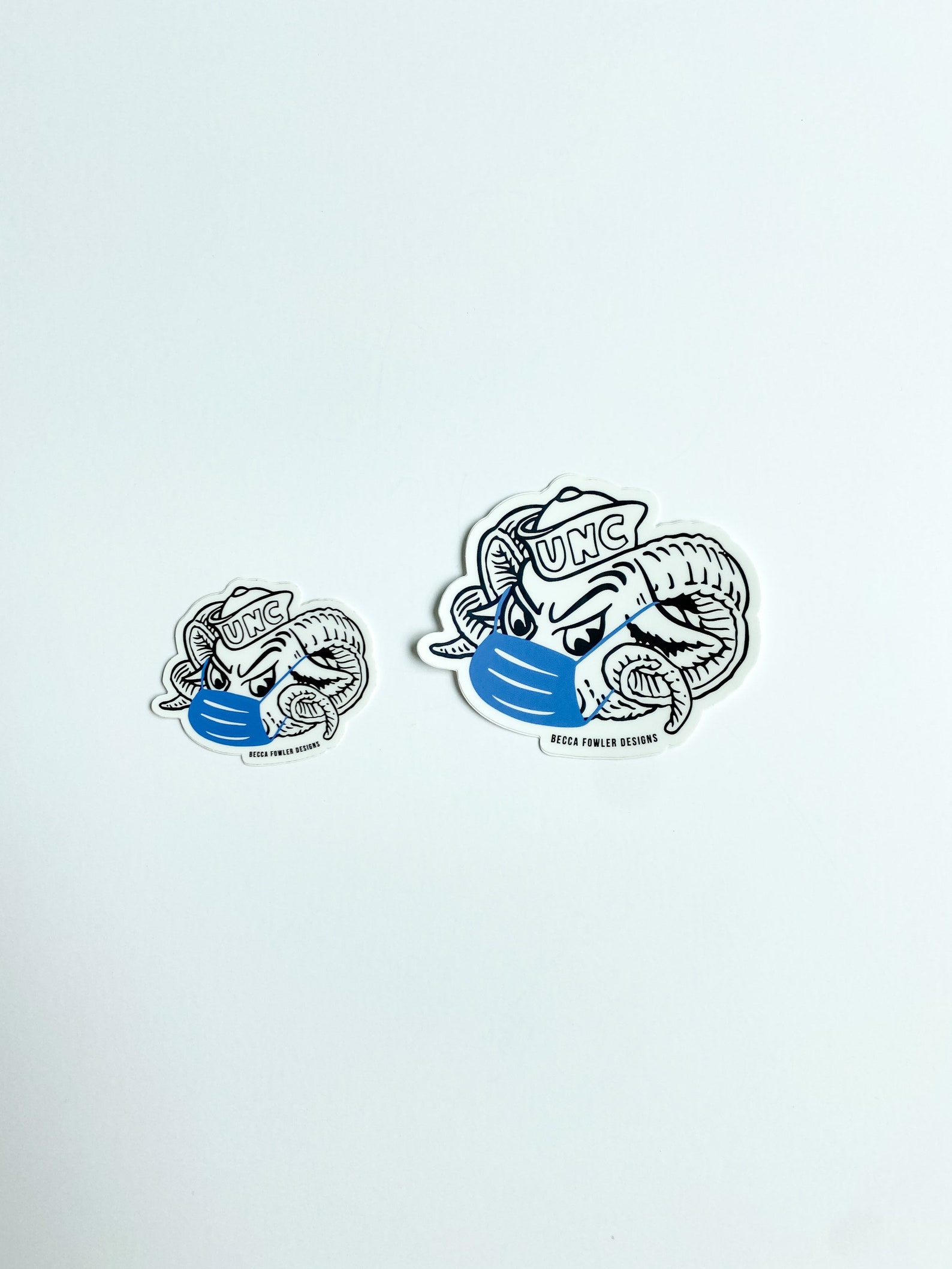 Ramses Sticker Masked Ramses UNC Chapel Hill Vinyl - Etsy UK