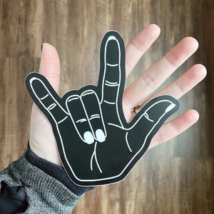 ILY ASL Stickers | Woman's Hand Stickers | ASL | I Love You | Sign ...