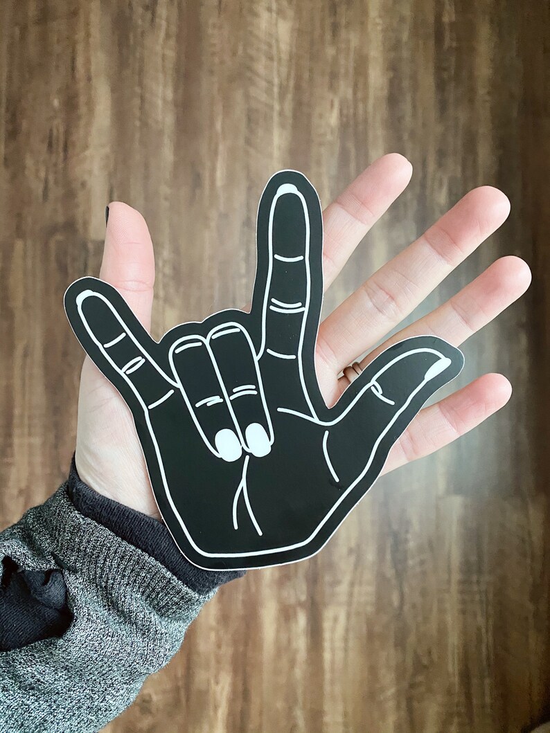 ILY ASL Stickers | Woman's Hand Stickers | ASL | I Love You | Sign ...