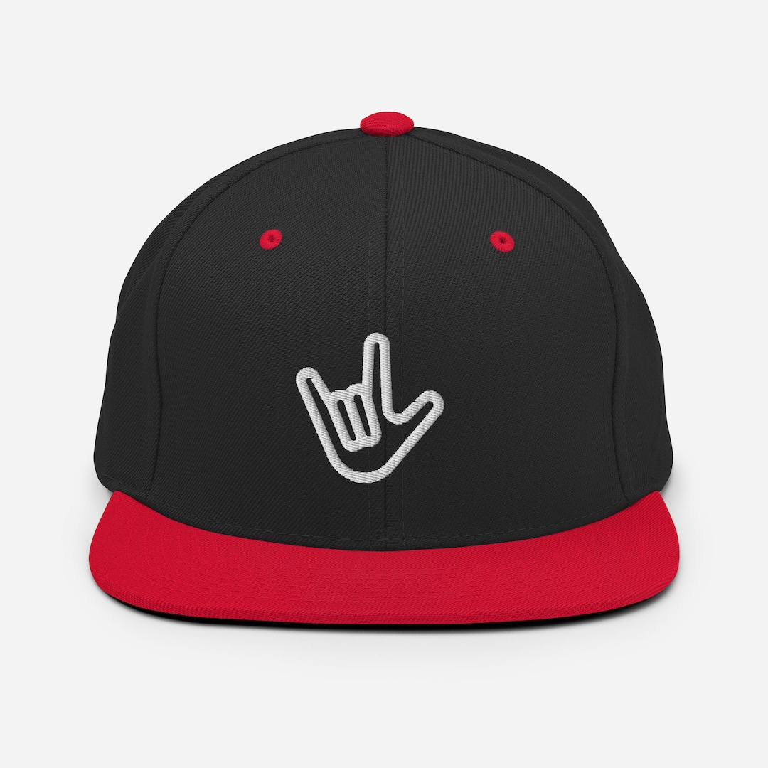 ILY Hand ASL Sign Language Embroidered Snapback Hat I Love You - Etsy