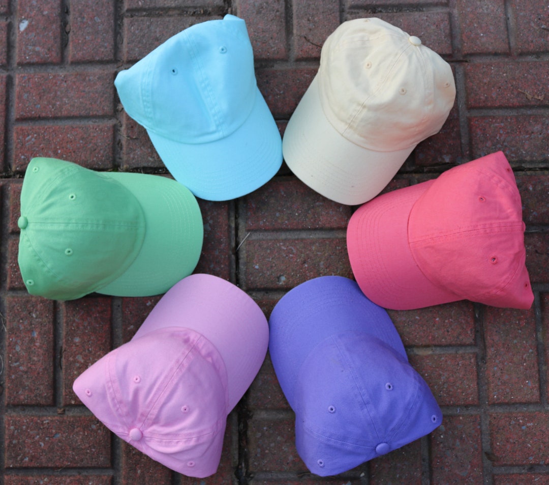 Pastel Color Baseball Cap | Adjustable Size | Mens | Womens | Adult Hat ...