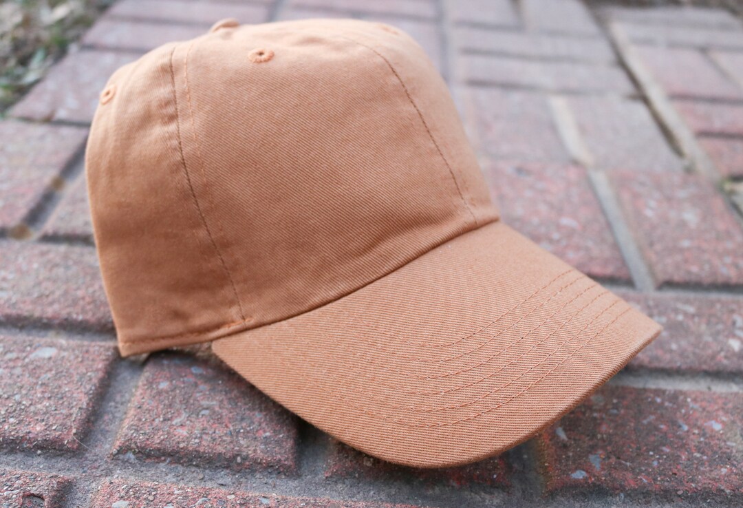 Tan Baseball Cap | Adjustable Metal Clasp | Mens/womens | Plain Trucker ...