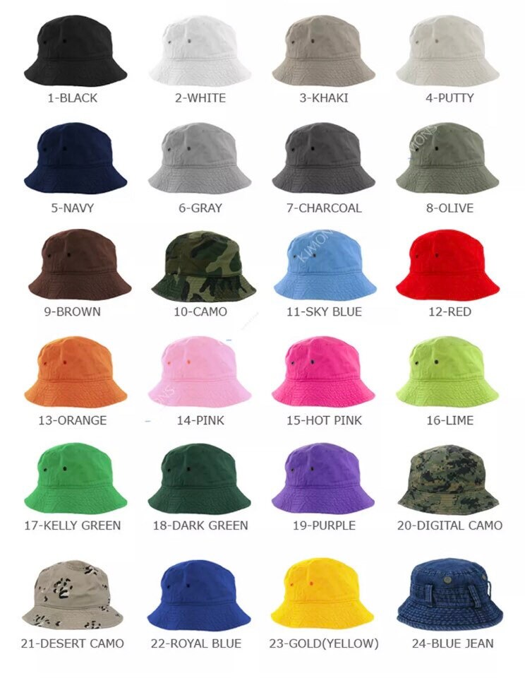 Bucket Hat 20 Color Options Mens or Womens Multiple - Etsy
