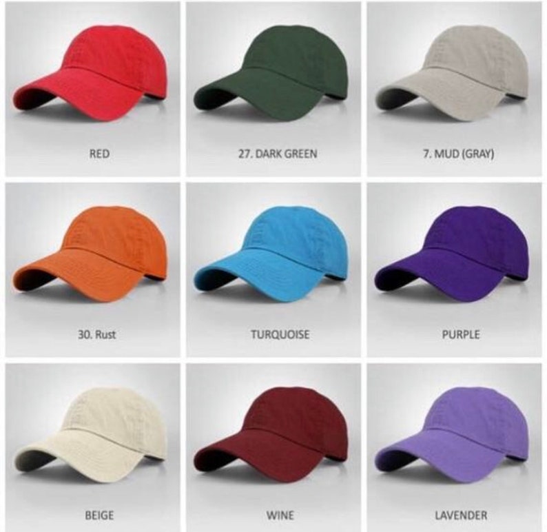 Lime Green Baseball Cap- 25+ Color Options- Men/womens - Plain ...