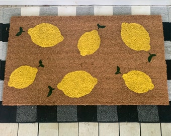 Lemon Welcome Mat - Etsy