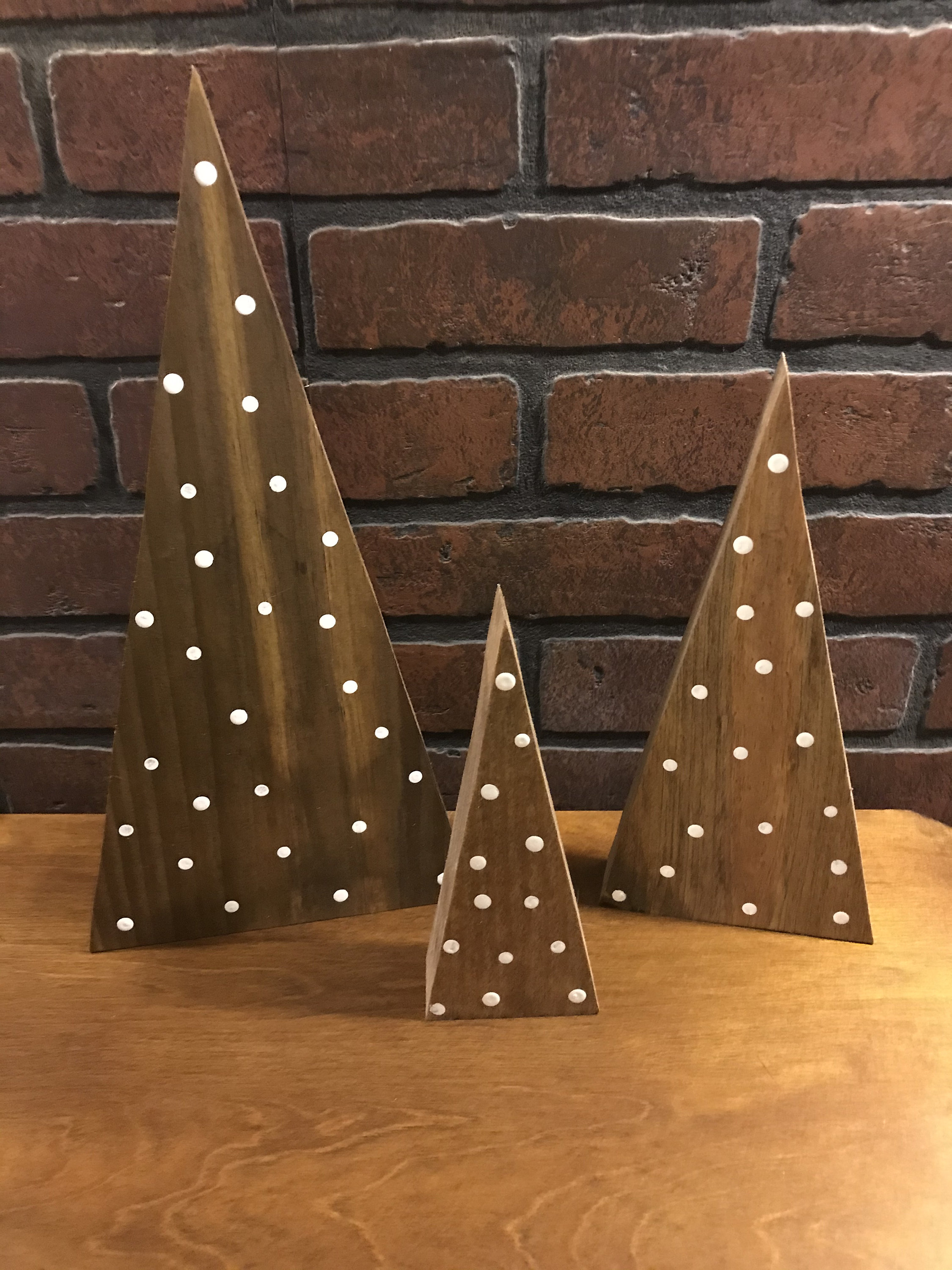 Wood Christmas Farm House Wedge Tree, Rustic Decor, Wood Christmas Tree ...