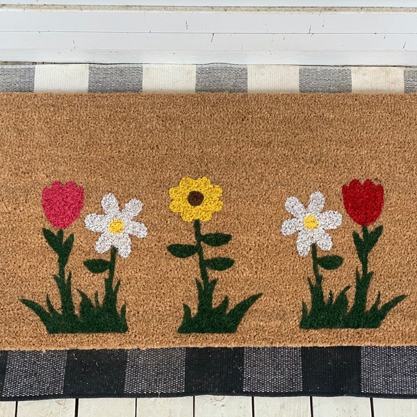 Spring Doormat - Etsy
