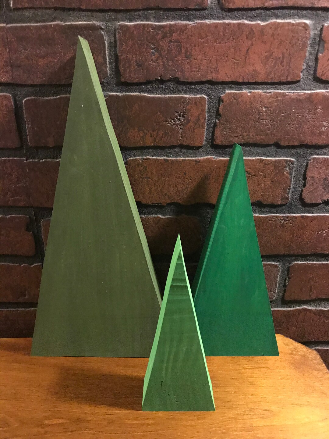Wood Christmas Farm House Wedge Tree, Rustic Decor, Wood Christmas Tree ...