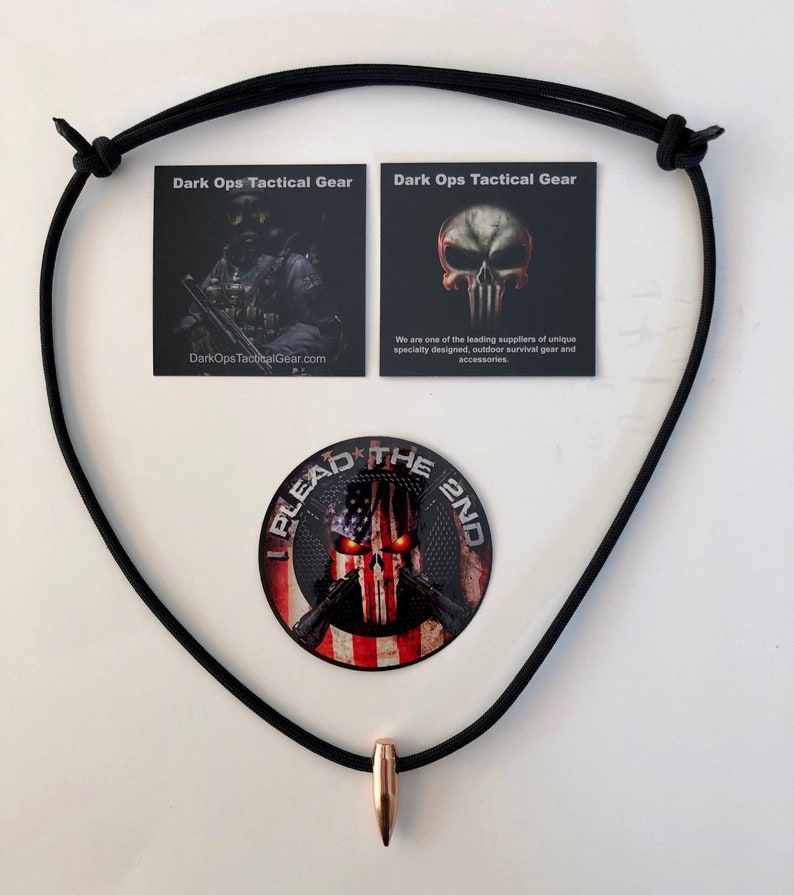 Sniper HOG TOOTH Paracord .30 Cal ...necklace ...+ 1 Decal ...black - Etsy