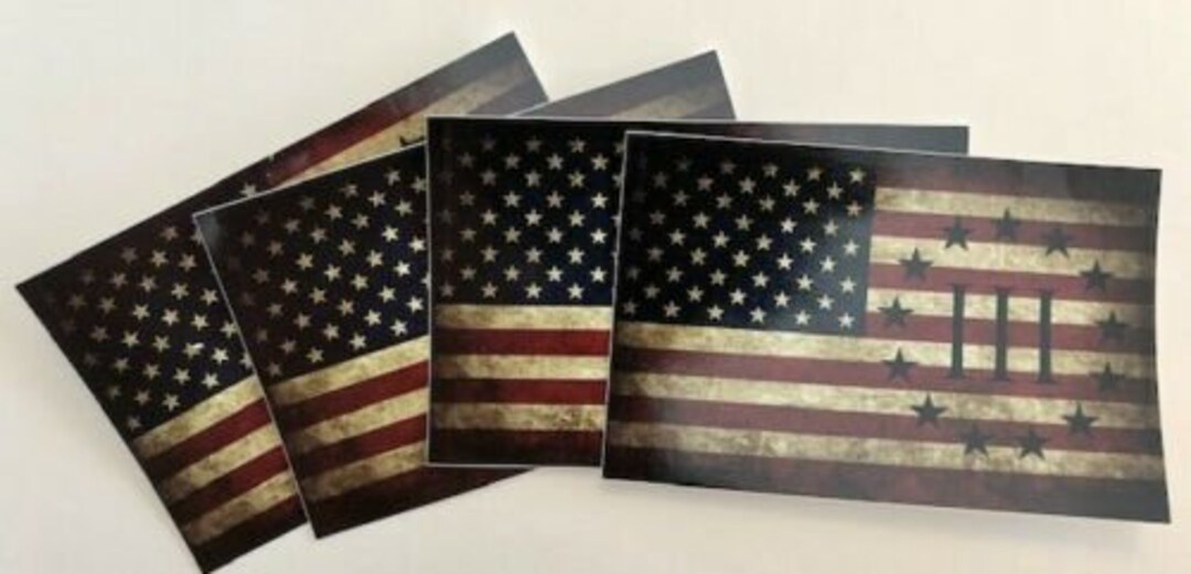 4 Gun Decals....usa Flag ... 2nd Amendment ...stickers - Etsy