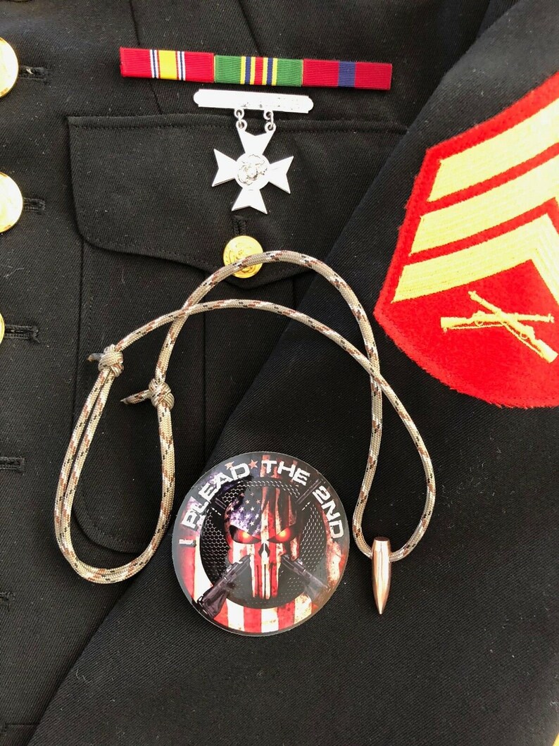 Sniper HOG TOOTH Paracord .30 Cal ...necklace ...+ 1 Decal ...desert ...